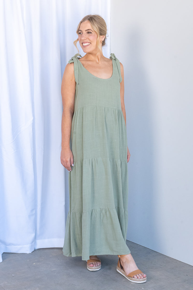 Zee Dress in Sage – Always Alice