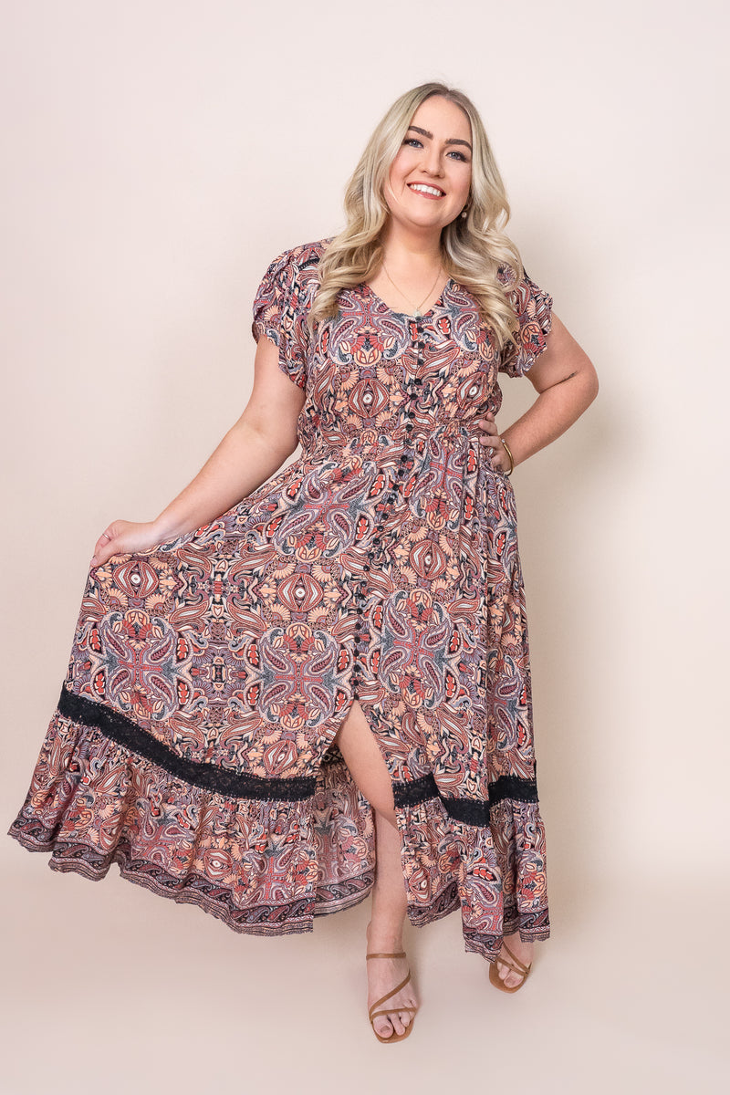 Greer Dress in Black Multi – Always Alice