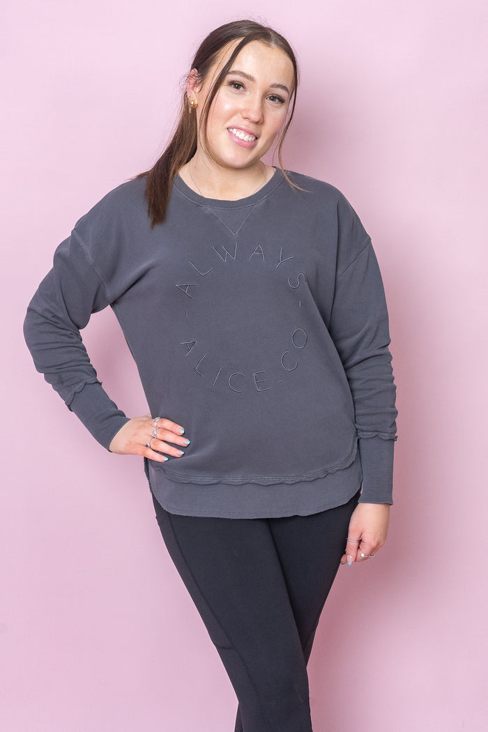 Always Alice Crew in Charcoal - Always Alice