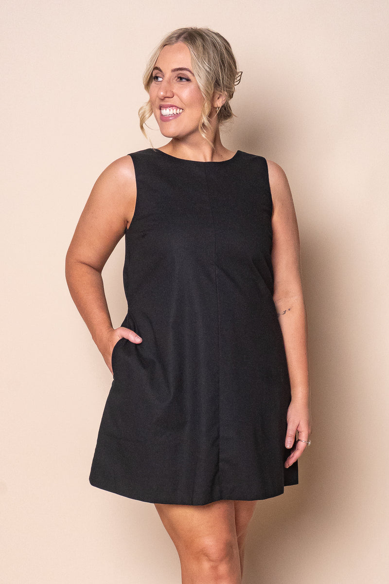 Tallow Tie Mini Dress in Black - Silent Theory – Always Alice