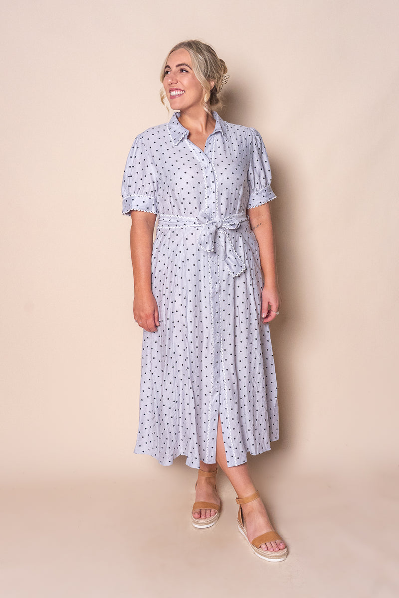 Kayleen Midi Dress in Light Grey – Always Alice