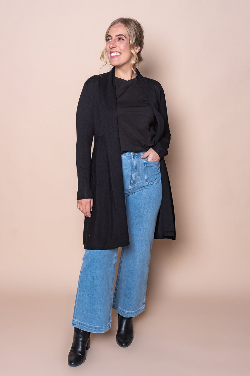 Orla Shawl Cardigan in Black – Always Alice