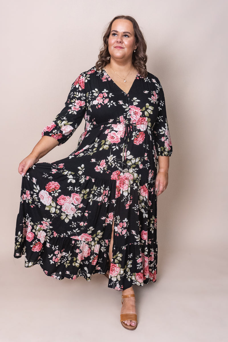 Sofia Maxi Dress in Black – Always Alice
